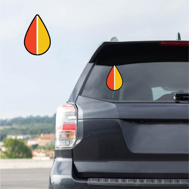 สติกเกอร์ติดรถ Kōreisha Mark (คนขับสูงอายุ) รุ่นก่อนปี 2011 ขนาด 13×13 ...